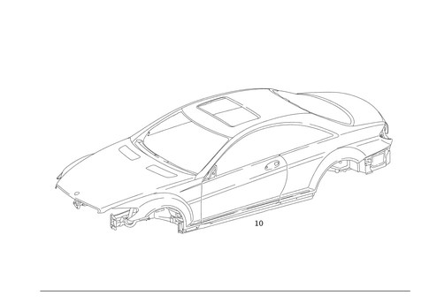 Body Shell for 2008 Mercedes-Benz CL550 | Mercedes Parts Center