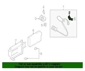 2009-2011 Volkswagen Tiguan Antenna Booster Bracket 3D0-971-830-F ...