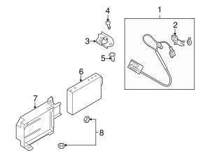 2009-2011 Volkswagen Tiguan Antenna Booster Bracket 3D0-971-830-F ...