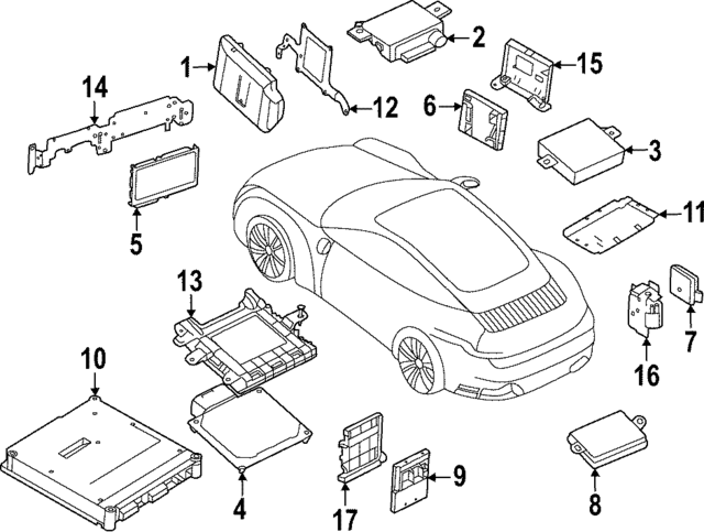 2020 Porsche 911 Control Module 992-907-156-S | OEM Vehicle Parts