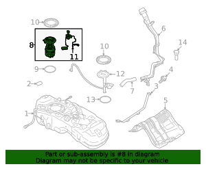 2021-2024 Nissan Rogue Fuel Pump 17040-6RC1A | My Nissan Part