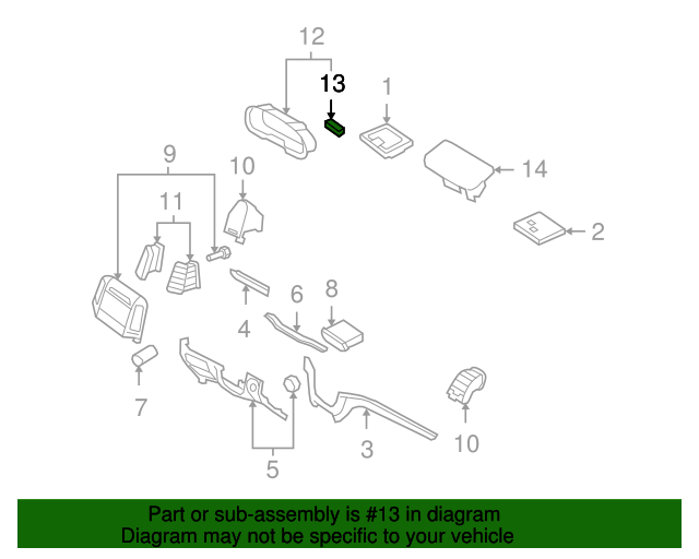 93760-2B000 - Trip Odometer Reset Stem Knob 2010-2012 Hyundai Santa Fe ...