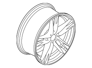 Genuine BMW 36-11-2-284-450 | F12/13/06 M6 20" STYLE 433 M Double Spoke ...