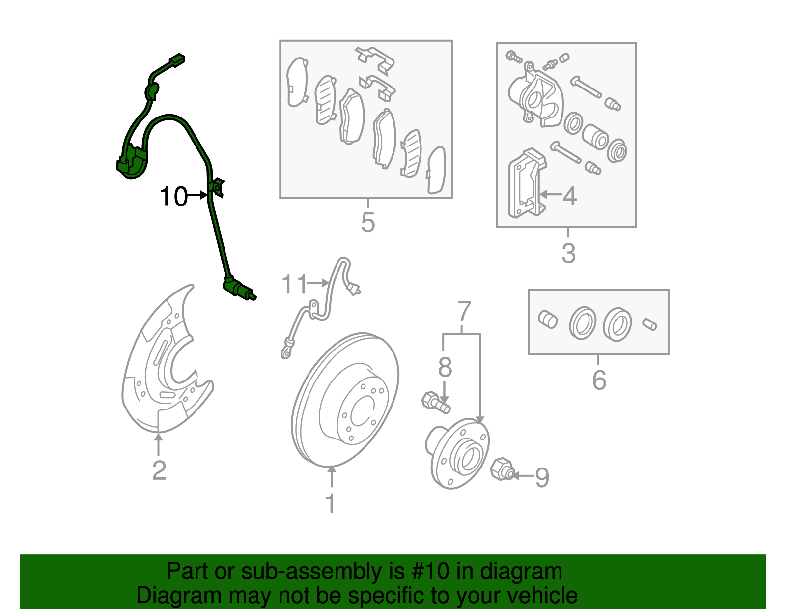 2010-2014 Subaru Legacy ABS Sensor 27540AJ12A | OEM Parts Online