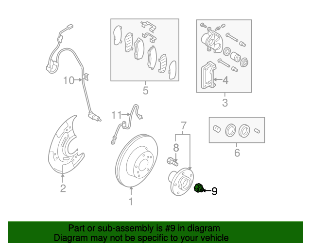 902170049 - Axle Nut - 2000-2021 Subaru | World OEM Parts Subaru