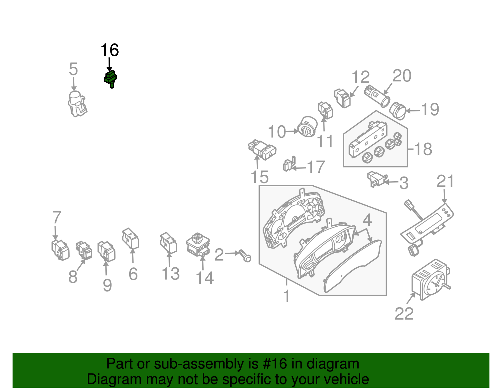 2004-2010 Infiniti QX56 Sun Load Sensor 27700-ZC00A | Infiniti OEM ...