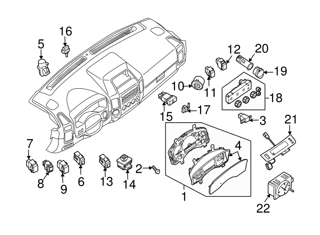 2004-2010 Infiniti QX56 Sun Load Sensor 27700-ZC00A | AutoNationParts.com