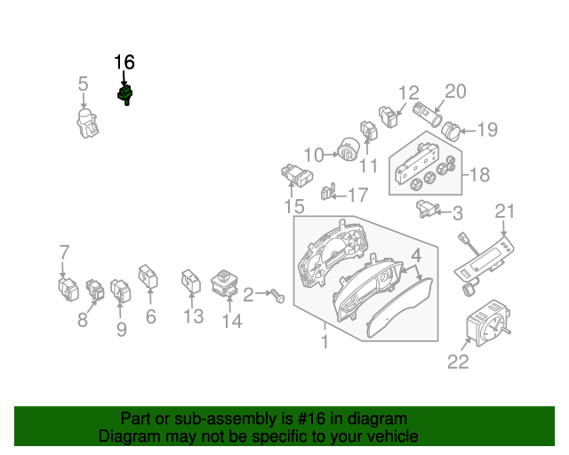 2004-2010 Infiniti QX56 Sun Load Sensor 27700-ZC00A | OEM Parts Online