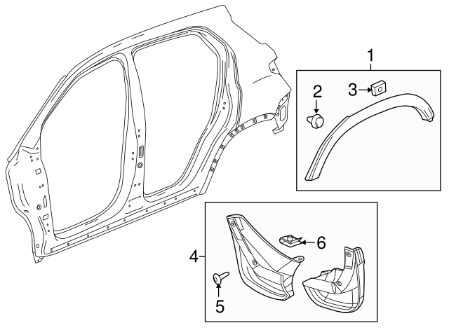 2015-2022 Chevrolet Trax Molding 95298241 GM | GMPartsDirect.com