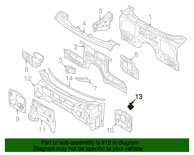 Genuine BMW 51-48-8-126-849 | Insulator Rivet | FREE Shipping on Most ...