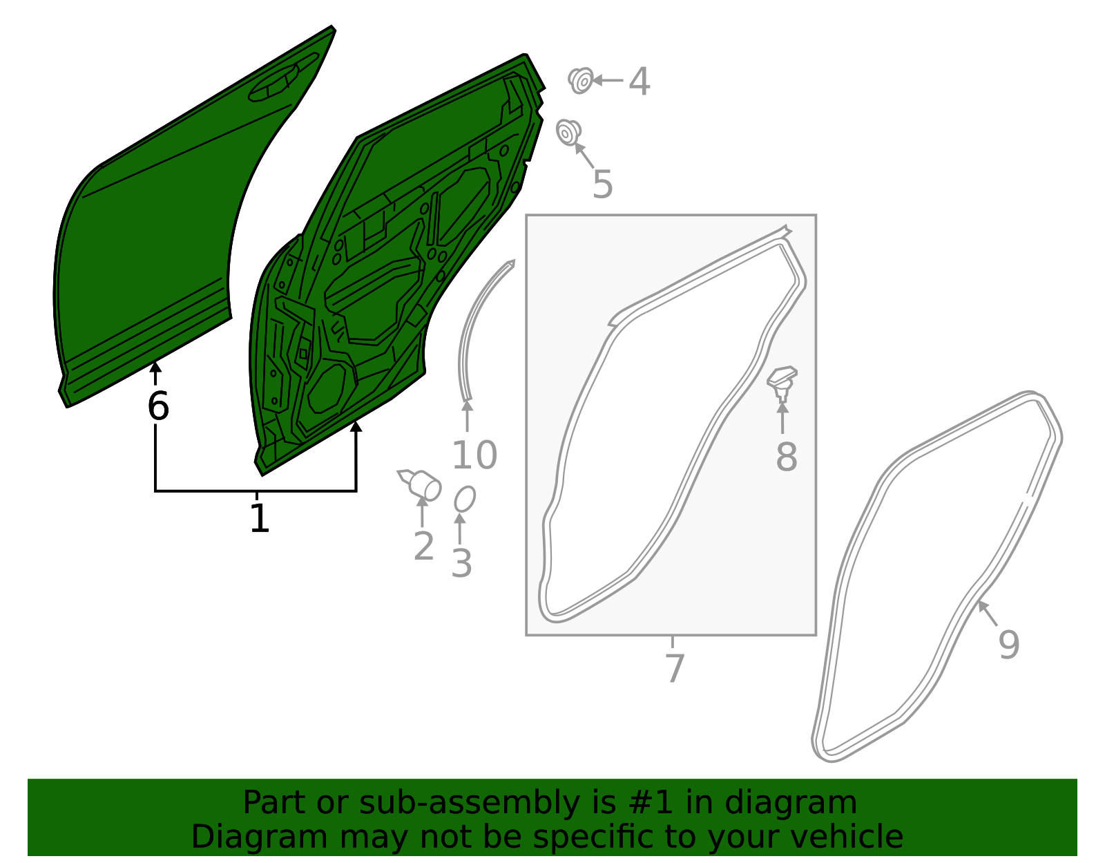 DLY0-73-02X - Door Shell 2023-2024 Mazda CX-30 | Florida Mazda Parts