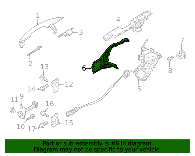 83472-AA000 - Door Latch Bracket 2021-2024 Hyundai | Group 1 Auto Parts