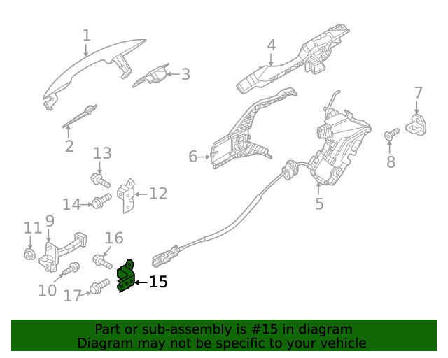 2007-2024 Hyundai Lower Hinge 79320-2H000 | OEM Parts Online