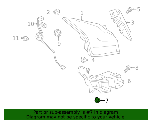 90189-06148 - Bumper Cover Grommet 2006-2024 Lexus | Lexus Parts Outlet