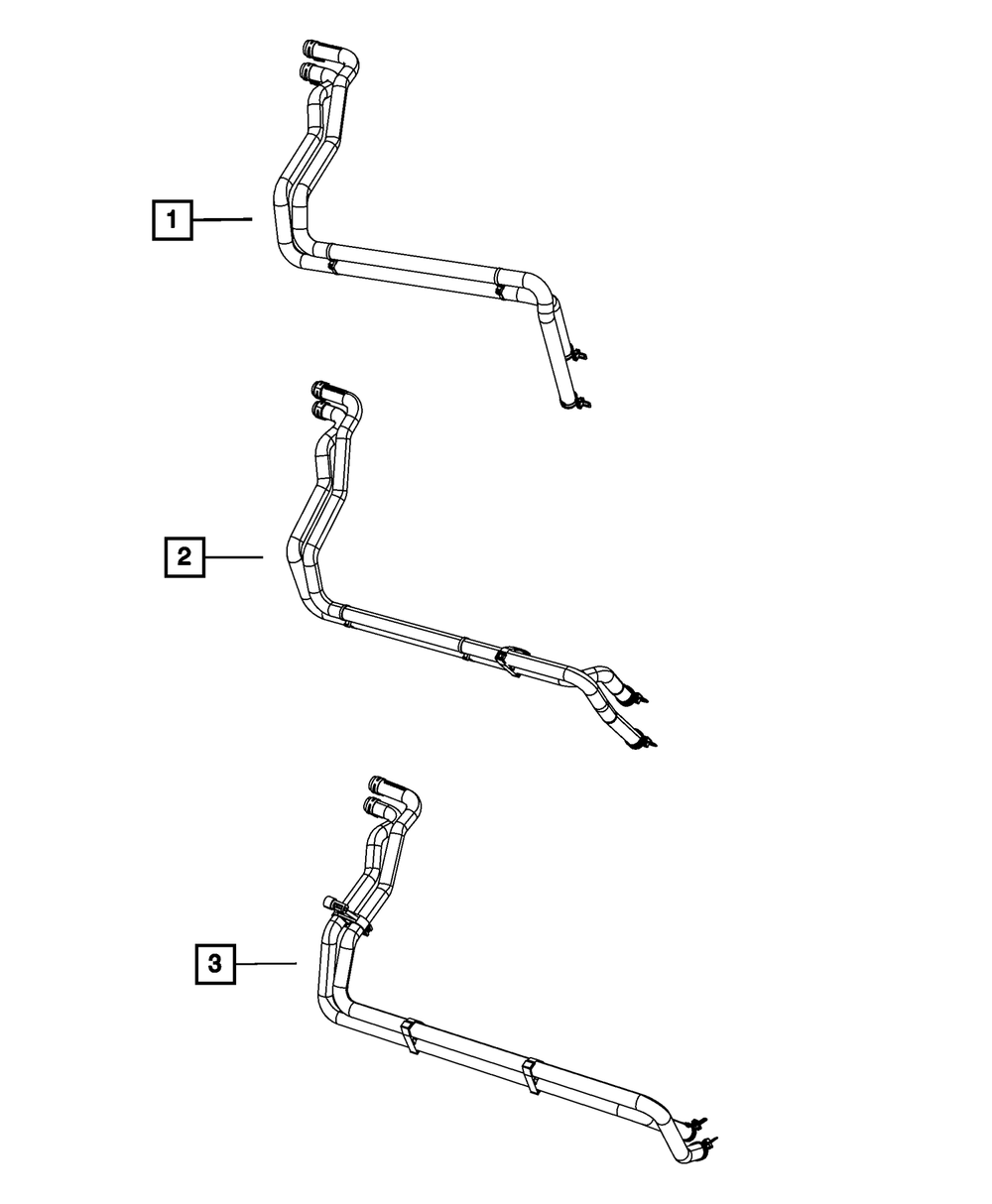 2009-2024 Mopar Heater Core Hose 55056906AH | Mopar eStore