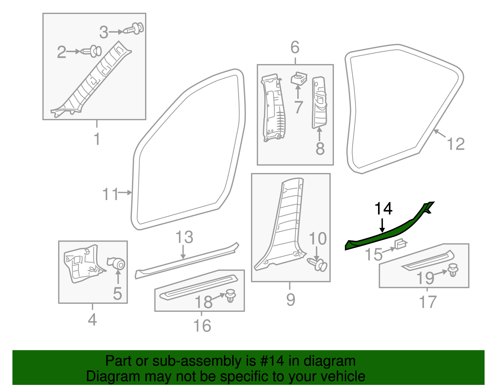 OEM 2012-2017 Toyota Camry Scuff Plate Part # 67918-06140-C0 | Modern ...