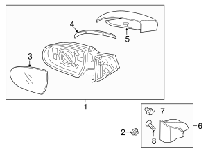 2017-2020 Hyundai Elantra Mirror Cover 87626-F3000 | OEM Parts Online