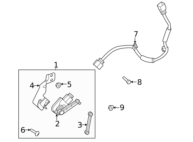2020-2021 Genesis G90 Height Sensor 92191-C1500 | OEM Parts Online