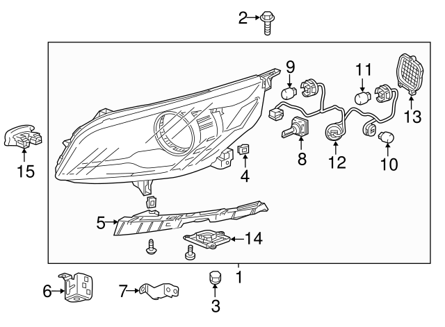 2013-2016 Chevrolet Passenger Side Head Lamp Bracket 23237127 | GMPartsNow