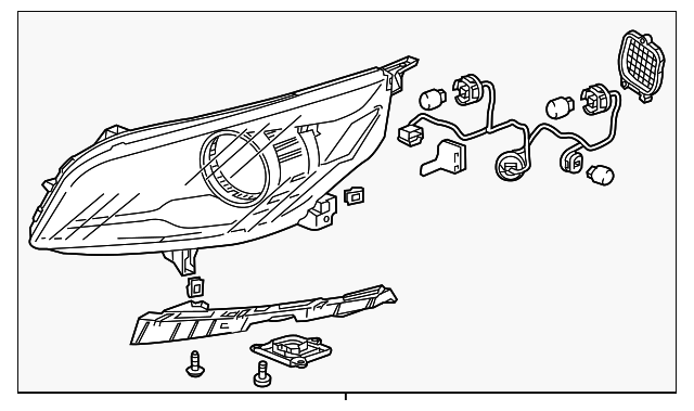 2013-2016 Chevrolet Passenger Side Headlamp Assembly 23285542 GM ...