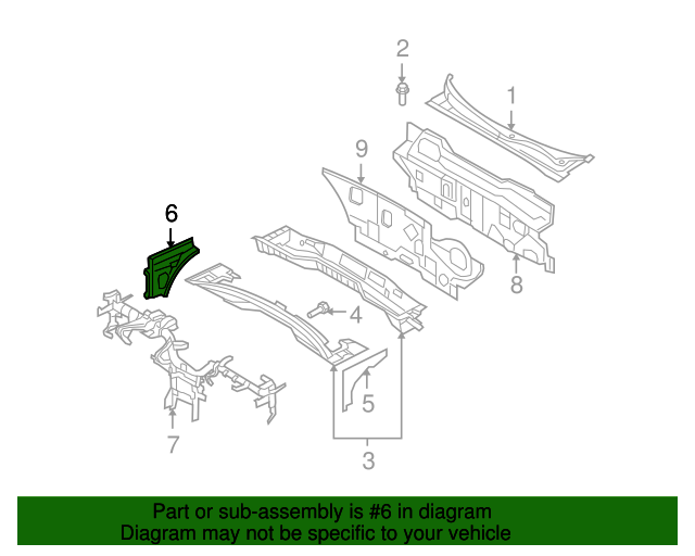 2006-2010 Hyundai Sonata Side Extension 66756-3K000 | OEM Parts Online