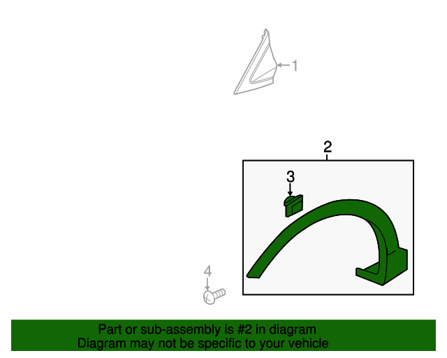 87712-B8000-CA - Wheel Opening Molding - 2013-2019 Hyundai | World OEM ...
