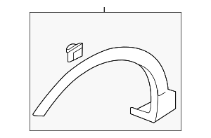 2013-2019 Hyundai Wheel Opening Molding 87712-B8000-CA | OEM Parts Online