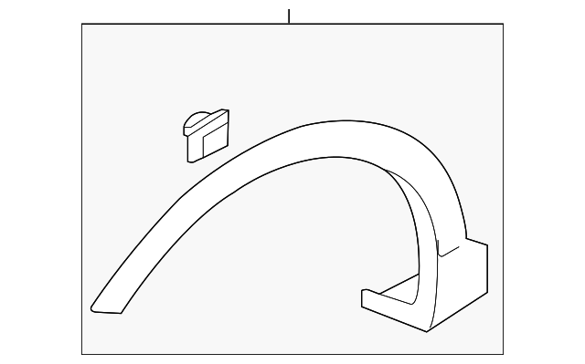 87712-B8000-CA - Wheel Opening Molding - 2013-2019 Hyundai | World OEM ...