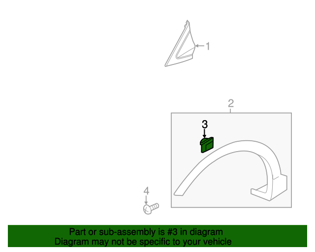2013-2024 Hyundai Wheel Opening Molding Retainer Clip 87716-2W000 ...