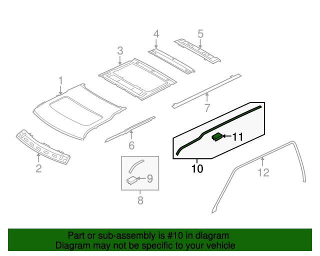 Genuine OEM Rear Weather-Strip Part# LR018079 Fits 2005-2016 Land Rover ...