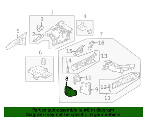 60935-TYA-A00ZZ - Bracket L Front Group 1 Auto Parts