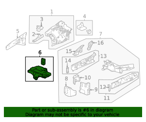74190-TYA-A00 - Battery Tray 2022-2024 Acura MDX | AutoNation Parts