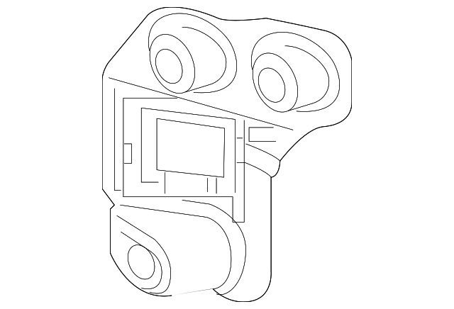 118-821-02-00-64 - Blind Spot Radar Bracket 2020-2021 Mercedes-Benz ...