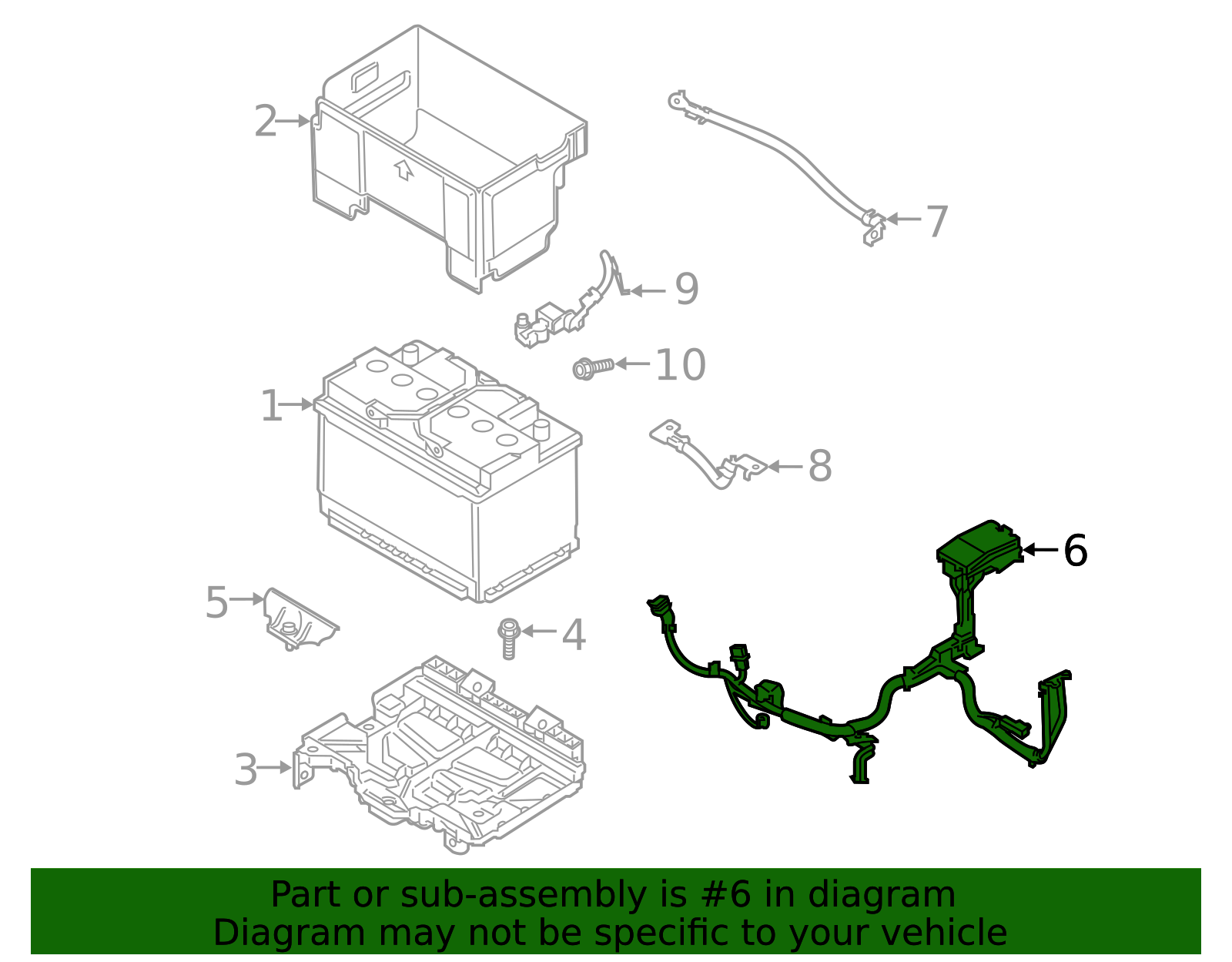 2020-2022 Kia Soul Battery Cable 91850-K0320 | QuirkParts