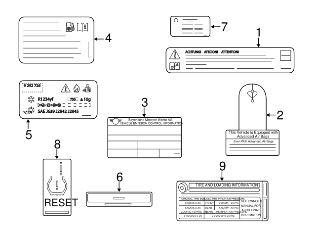 2018-2019 Mini Emission Label 71-22-8-485-212 | Shop OEM MINI Parts