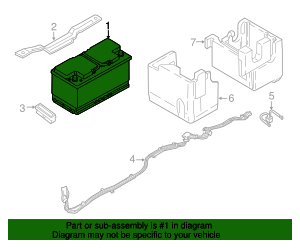 2016-2024 BMW Vehicle Battery 61217604802 | OEM Parts Online