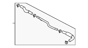 Genuine Drive Motor Inverter Radiator Hose for 2017-2019 Hyundai Ioniq ...