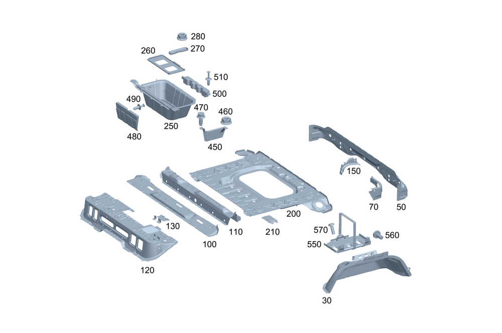 465-610-51-01 - Console 2002-2026 Mercedes-Benz | Mercedes-Benz USA Parts