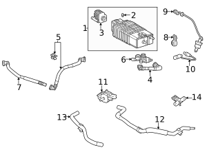 2021-2023 Toyota RAV4 Prime Evaporative Emissions System Lines 77404 ...