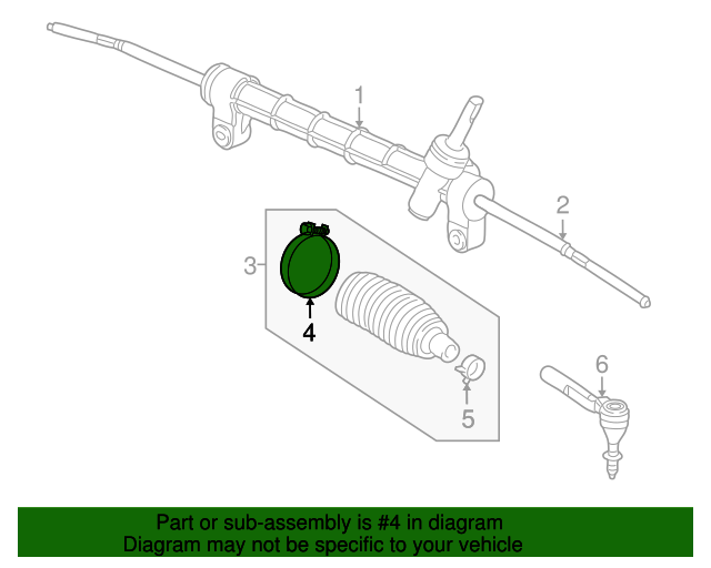 2003-2012 GM Clamp,Prop Shf Rr Slip Yoke Boot 12474081 | GM Parts Center