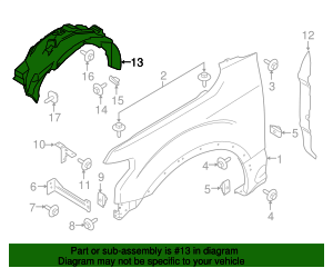 2015-2020 Ford F-150 Guard - Front Splash FL3Z-16103-F | OEM Parts Online
