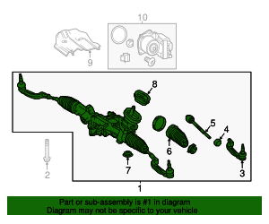 246-460-53-01-80 - Rack And Pinion Assembly 2015-2020 Mercedes-Benz ...