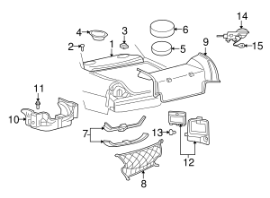 1999-2023 Ford Fender Liner Retainer Clip W705589-S | OEM Parts Online