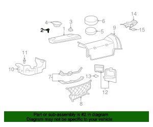 1999-2021 FORD Fender Liner Retainer Clip W705589S | GetOEMParts.com
