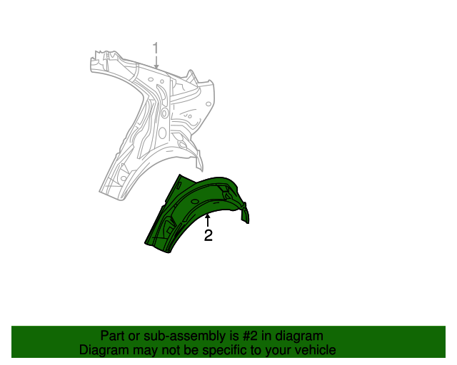 204-630-01-69 - Outer Wheelhouse 2008-2015 Mercedes-Benz | Mercedes ...