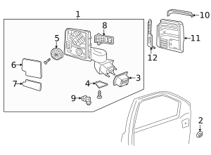 Passenger Side Mirror 86824004 | Londoff Discount Parts