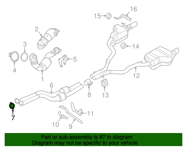 18-30-7-553-603 - Converter & Pipe Gasket 2007-2016 BMW ...