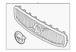 2020-2021 Volvo Upper Grille 32368136 | TascaParts.com