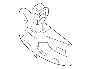 213-810-14-01-9051 - Mirror Inside - Black - 2017-2021 Mercedes-Benz ...