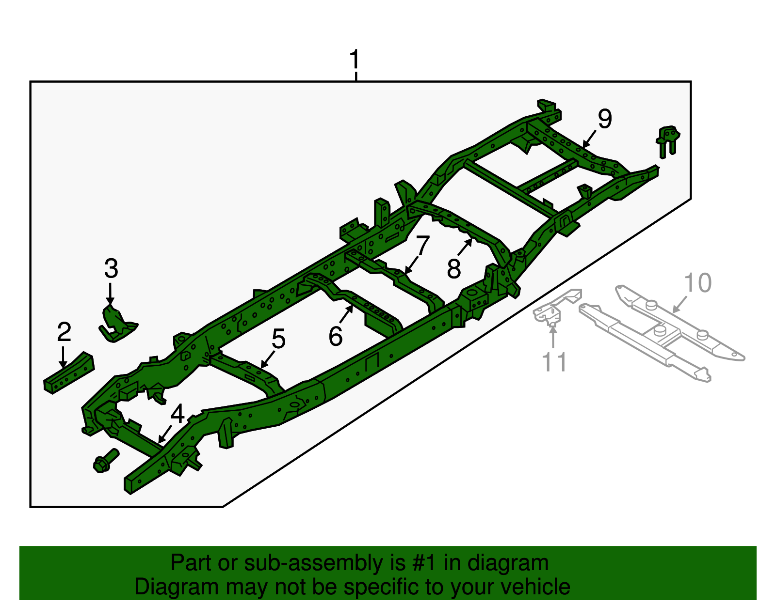 2018-2019 Nissan TITAN XD Frame Assembly 50100-EZ41B | Burien Nissan Parts